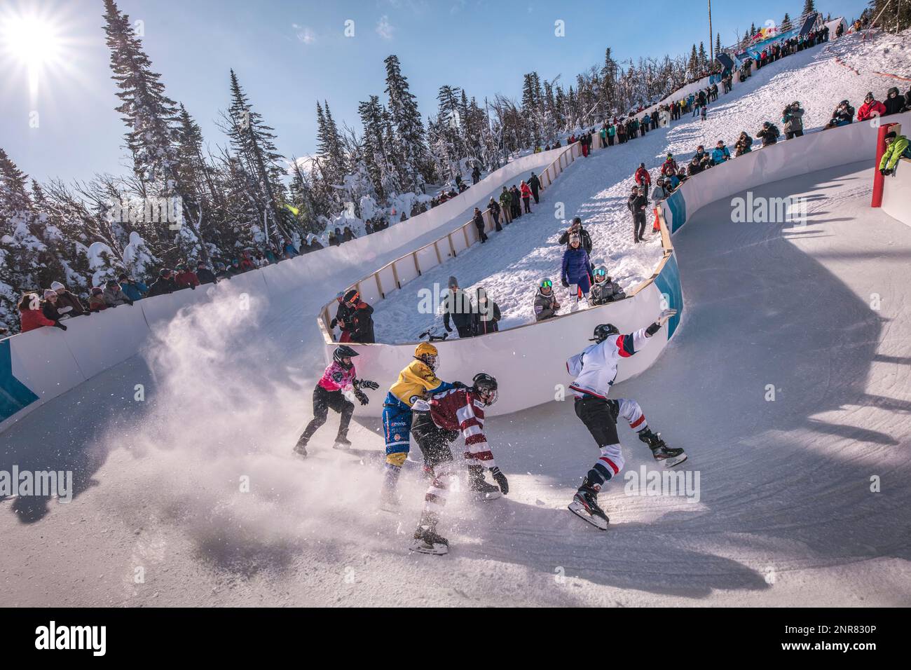 Home hero Kyle Croxall won the ATSX 500 race at Le Massif de Charlevoix ...