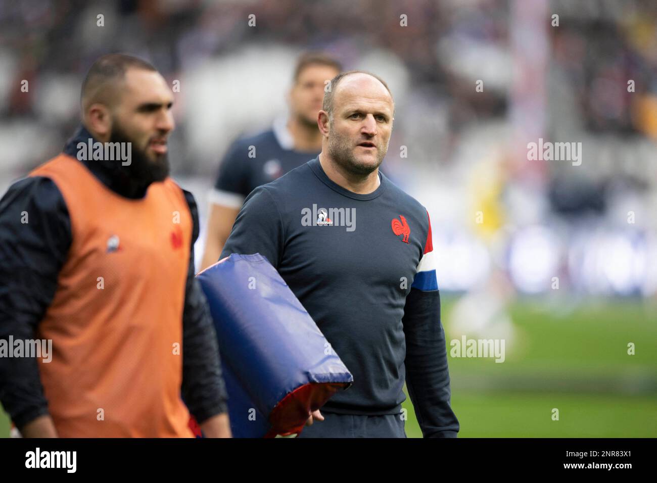 Paris, France. 26th Feb, 2023. William Servat prior to the Six Nations ...