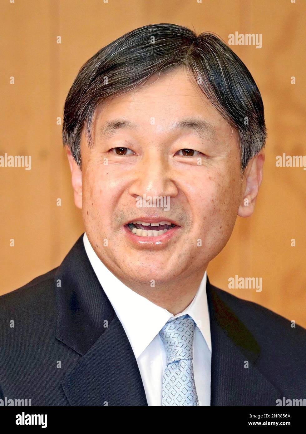 Japan's Emperor Naruhito attends a press conference at Akasaka Palace ...