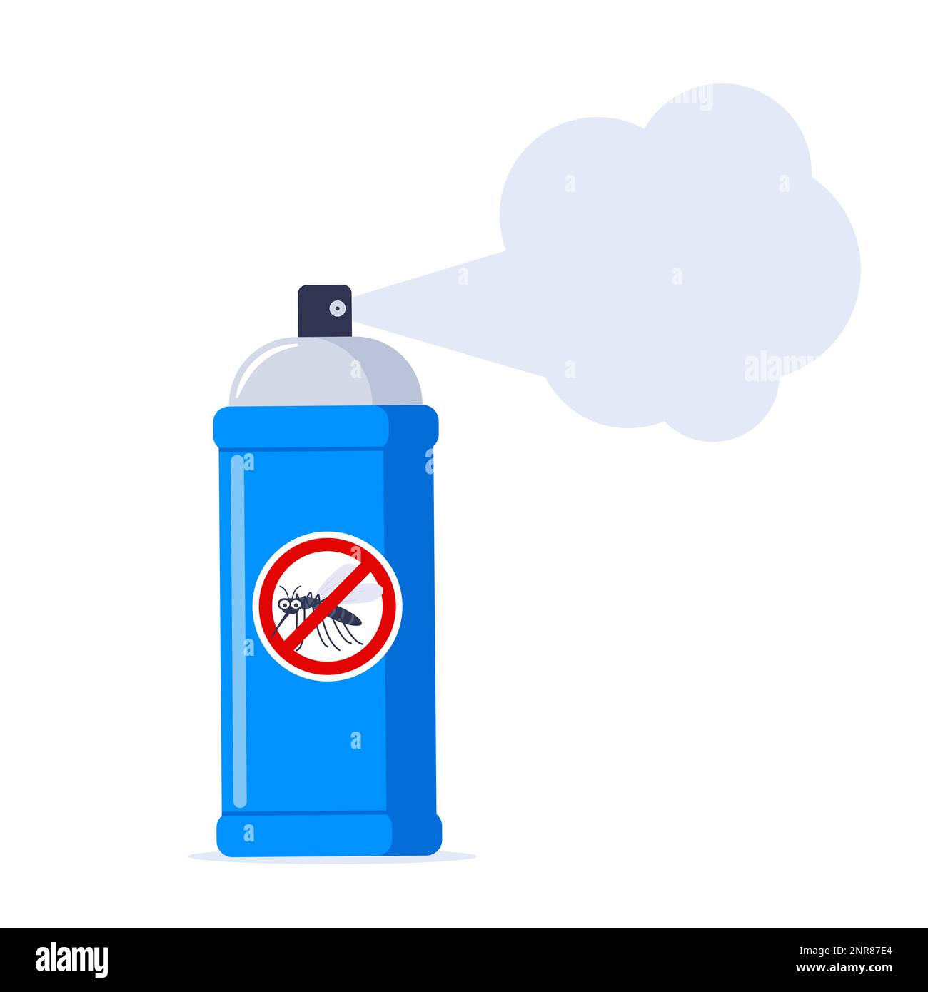 Repellent spray in the blue bottle. Protection from the mosquito and ...