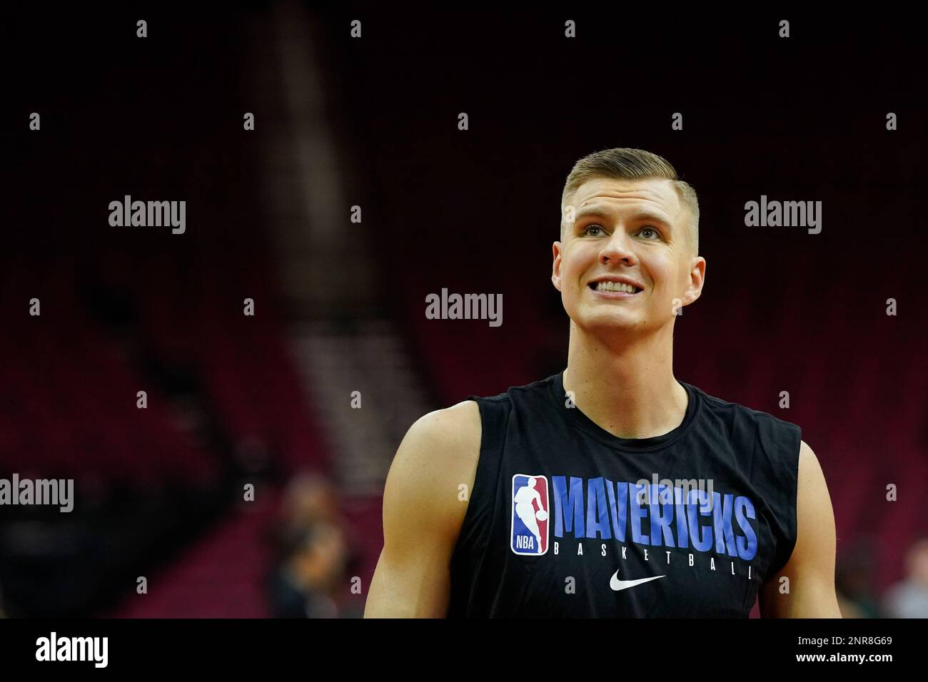 Dallas Mavericks center Kristaps Porzingis (6) is seen during pregame ...