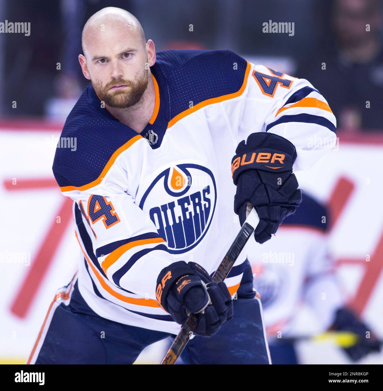NHL profile photo on Edmonton Oilers player Zack Kassian at a game ...