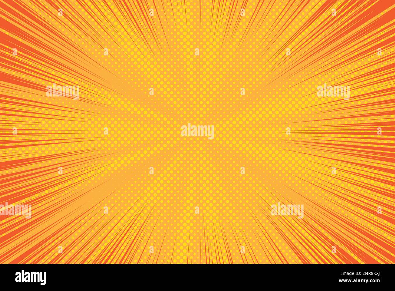 Sunburst background vector illustration. Yellow sunny rays. Retro star ...