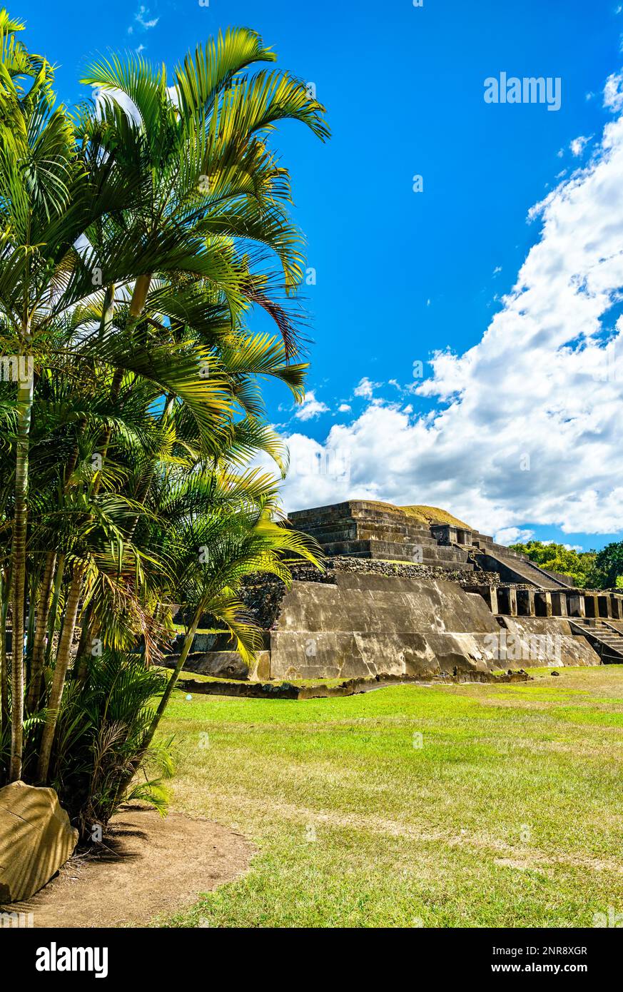 El Tazumal Mayan ruins near Santa Ana in El Salvador, Central America ...