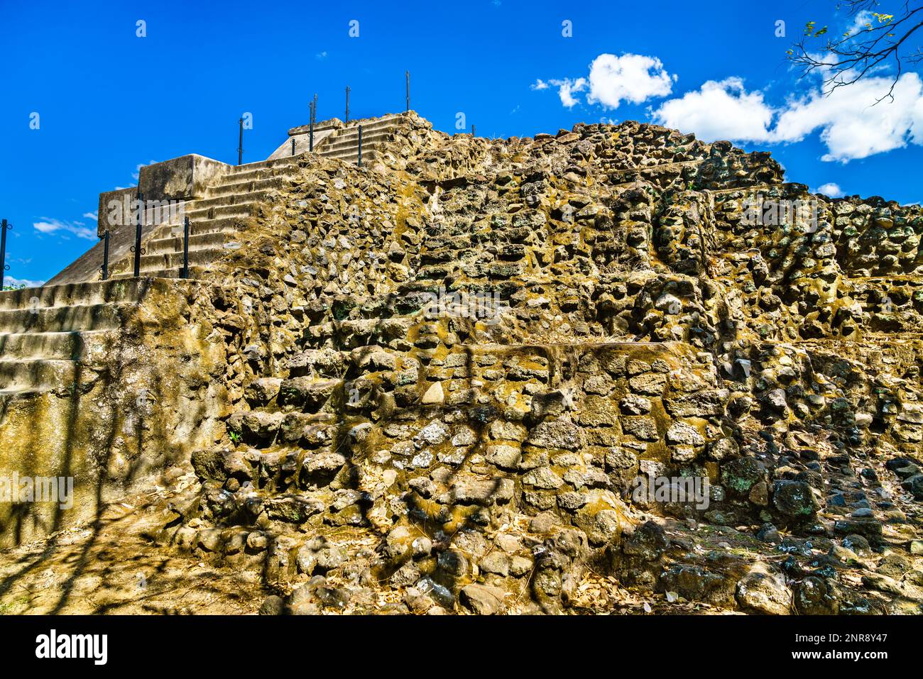 El Tazumal Mayan ruins near Santa Ana in El Salvador, Central America ...