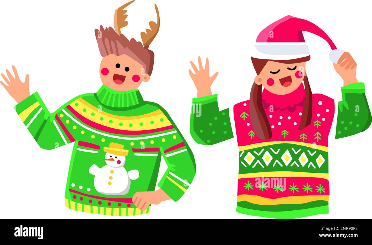 Ugly sweater man Cut Out Stock Images & Pictures - Alamy