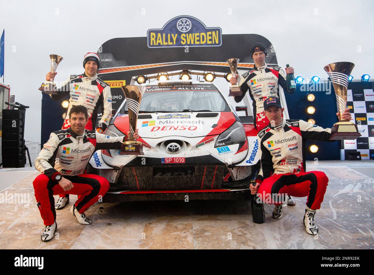 Elfyn Evans led from start to finish to secure a dominant Rally Sweden ...