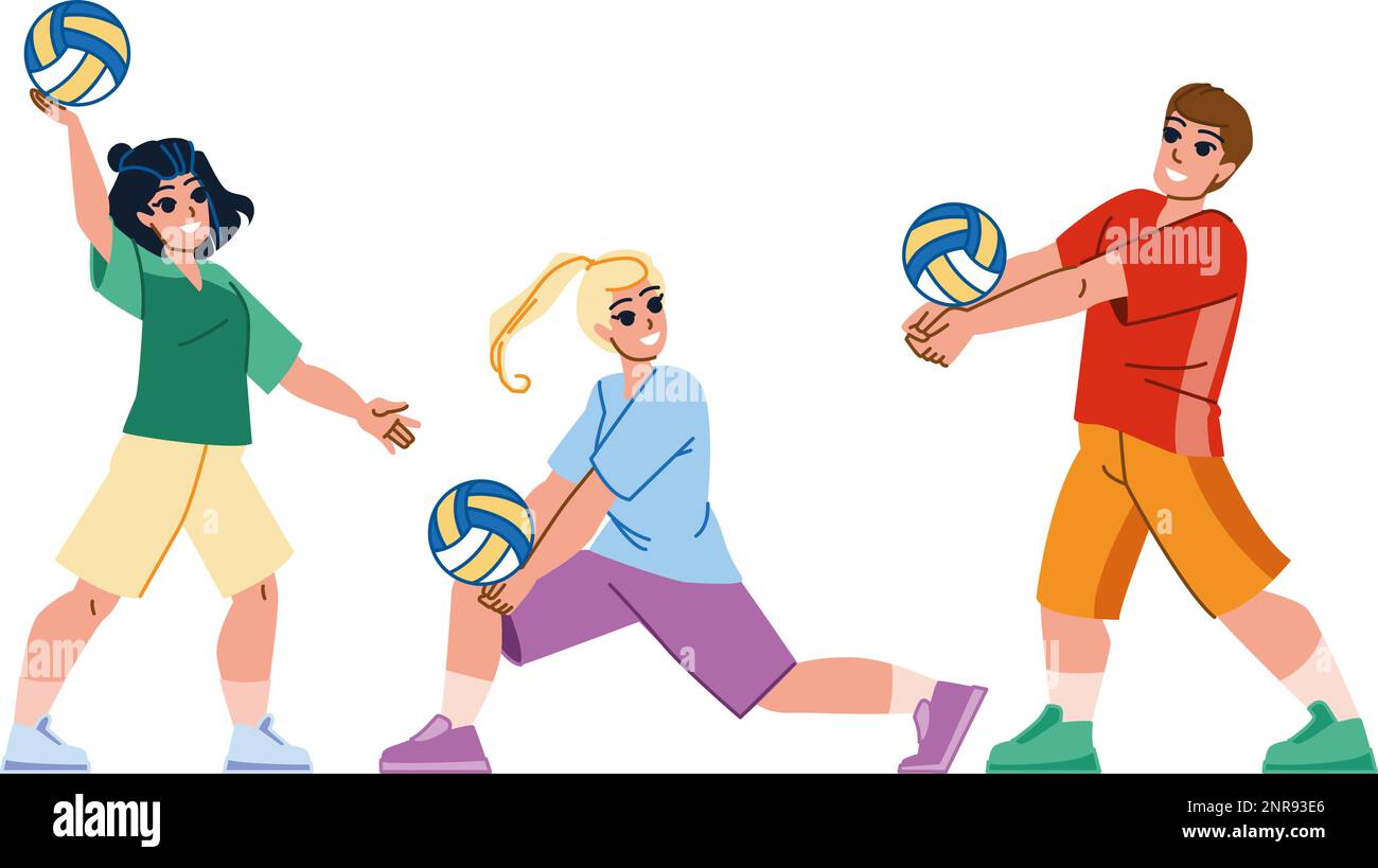 volleyball player vector Stock Vector Image & Art - Alamy