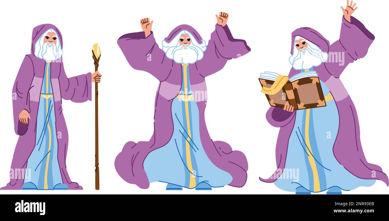 wizard magic vector Stock Vector Image & Art - Alamy