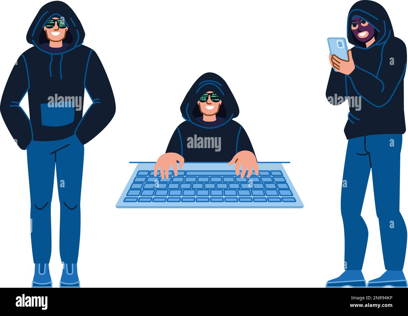 hacker man vector Stock Vector Image & Art - Alamy