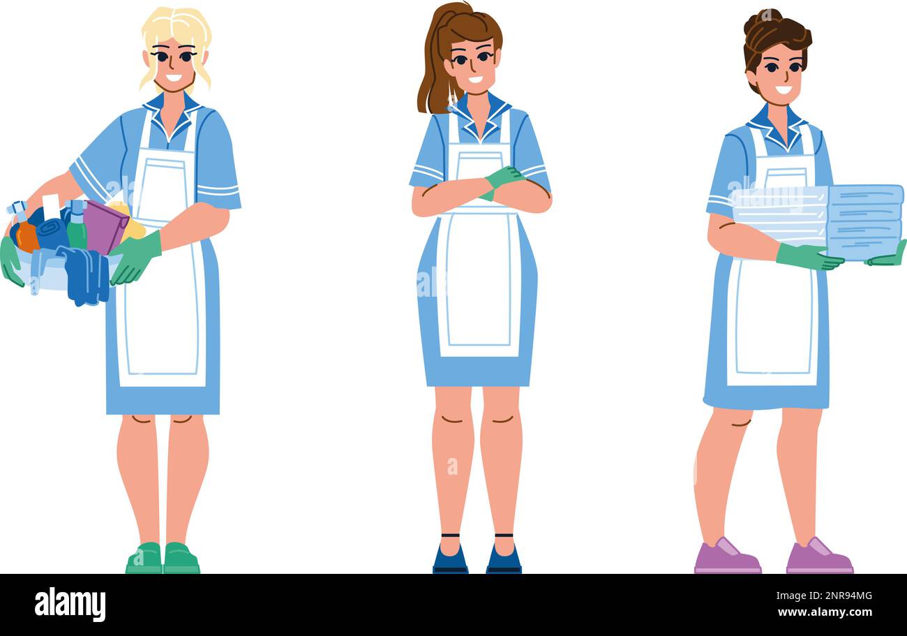 housekeeping woman vector Stock Vector Image & Art - Alamy