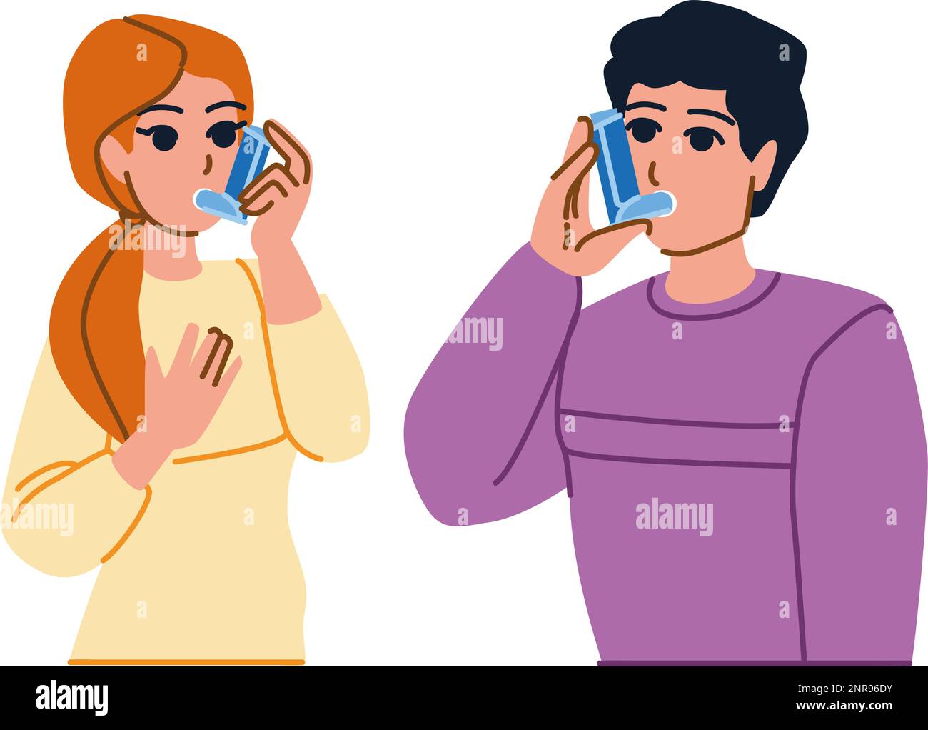 astma disease vector Stock Vector Image & Art - Alamy