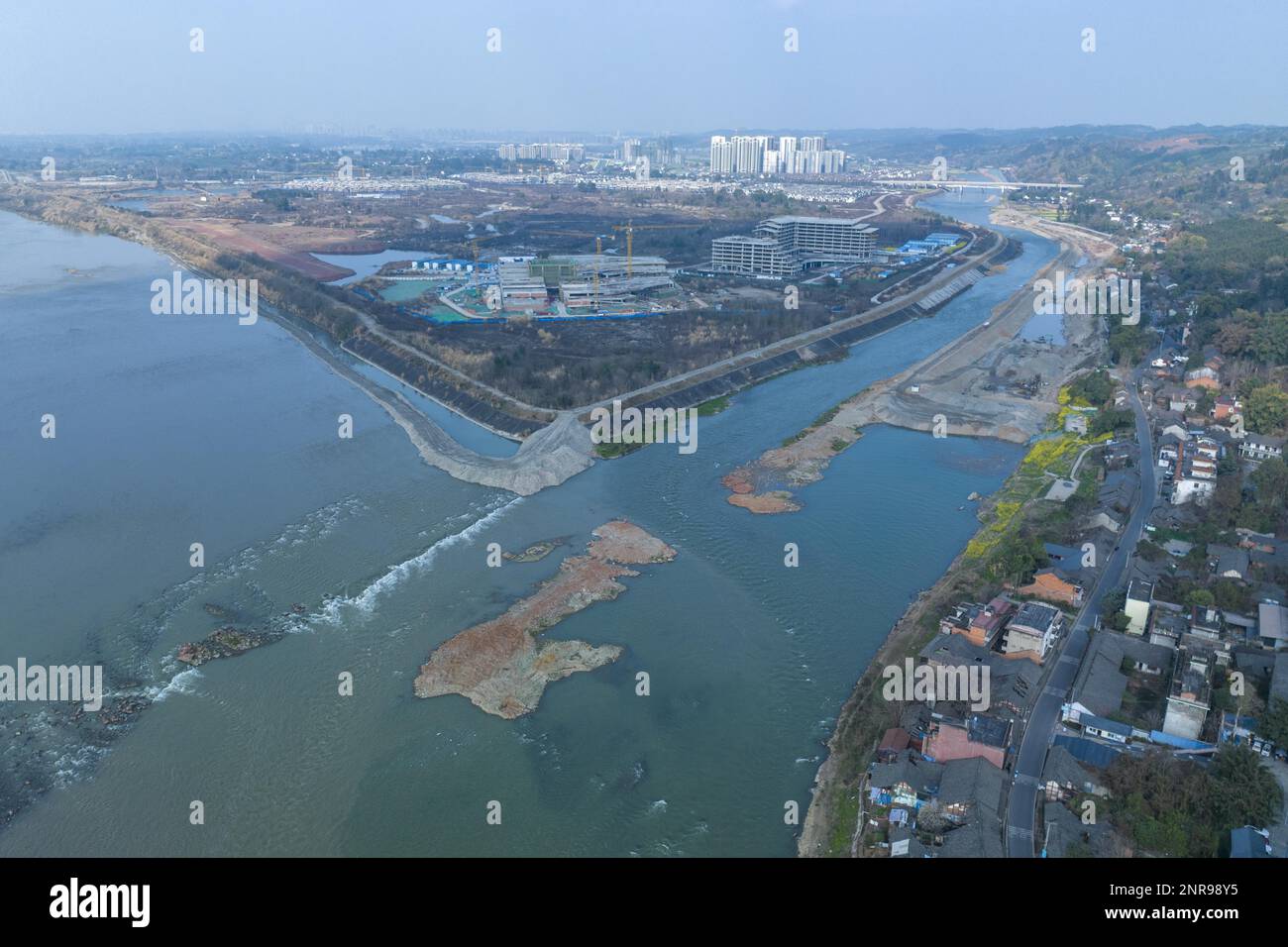**CHINESE MAINLAND, HONG KONG, MACAU AND TAIWAN OUT** Aerial photo ...