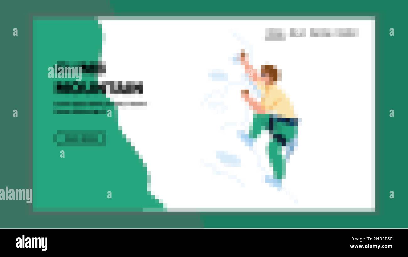 Sunset sunrise man climbing Stock Vector Images - Alamy