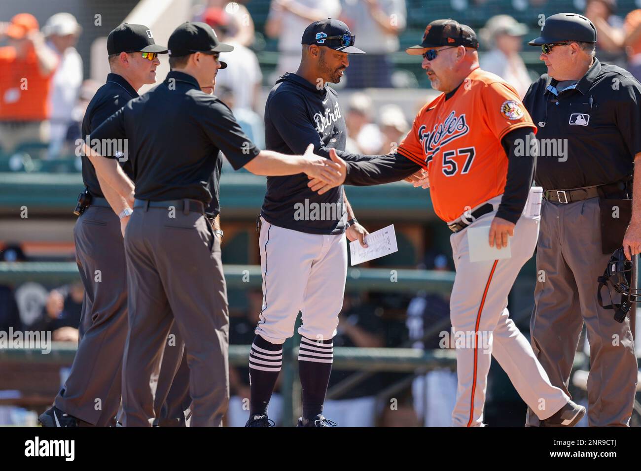 Lakeland FL USA; Baltimore Orioles bench coach Fredi González (57 ...