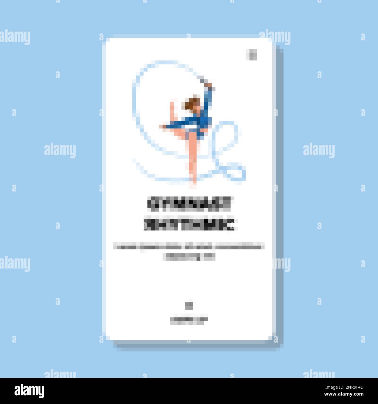gymnast rhythmic vector Stock Vector Image & Art - Alamy