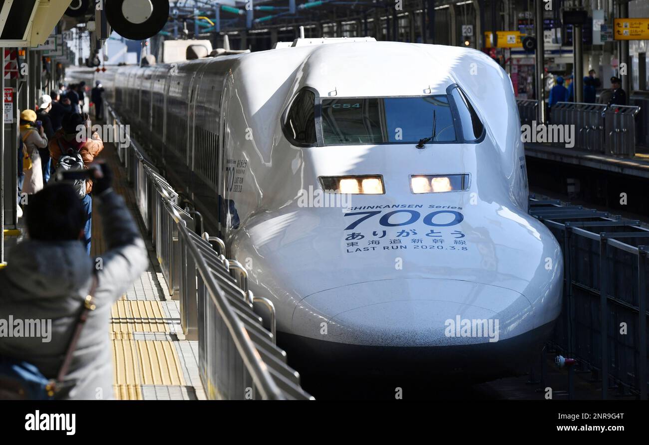 A photo shows JR Tokai (Central Japan Railway Company) "700 series" of ...