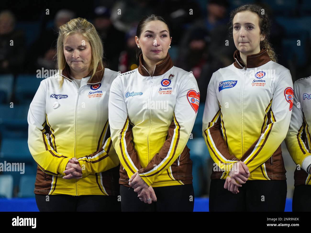 Manitoba skip Jennifer Jones, from left to right, third Karlee Burgess ...