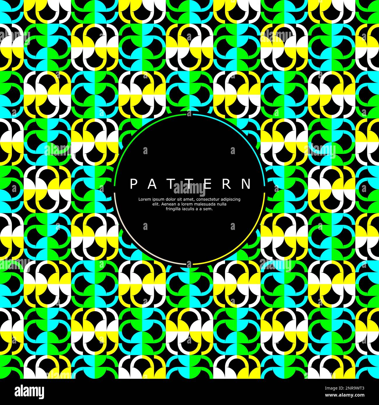 Modern colorful tube line ornate seamless pattern. Fun capsule curve pattern Stock Vector Image ...