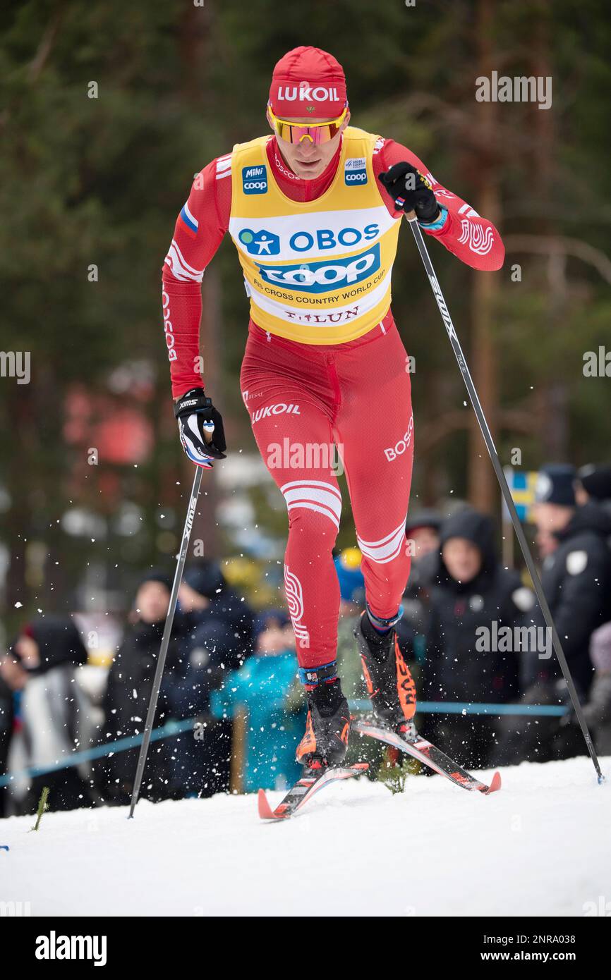 Alexander Bolshunov of Russia in action at the FIS Cross Country Skiing ...