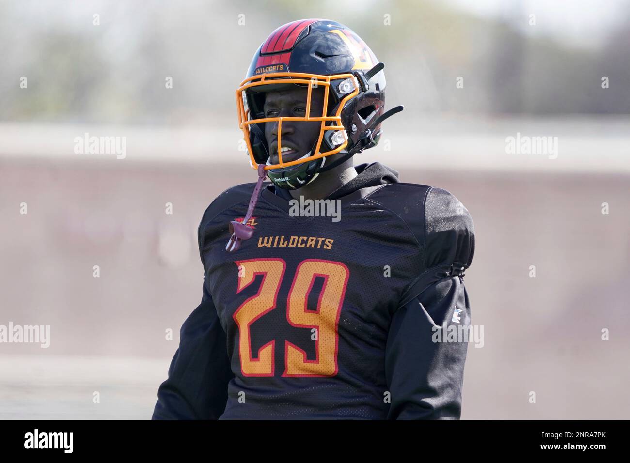 Los Angeles Wildcats safety Jack Tocho (29) during practice, Wednesday ...