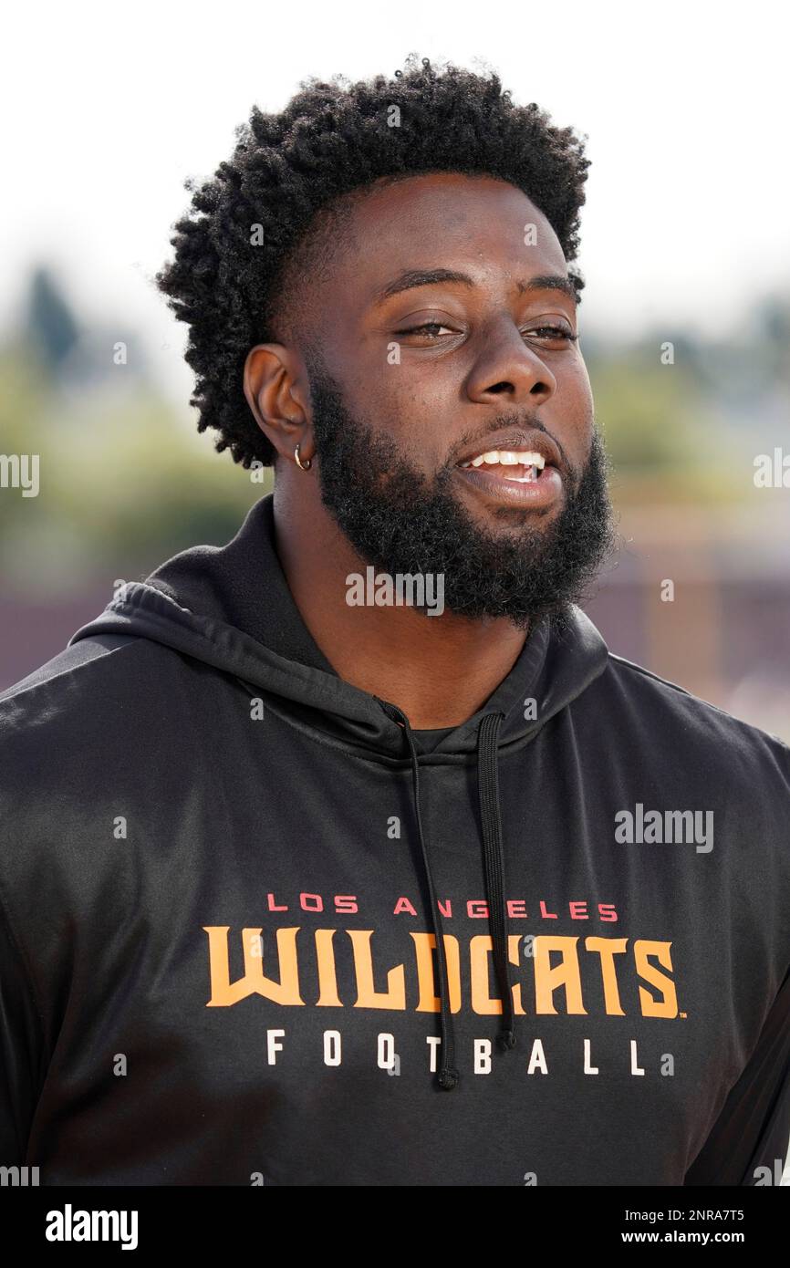 Los Angeles Wildcats tight end Brandon Barnes during practice ...