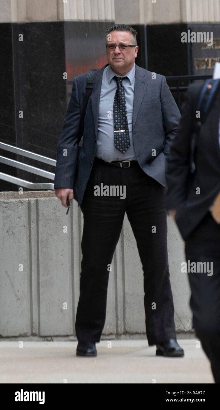 In a May 21, 2019 photo, defendant James Warner, a former field ...