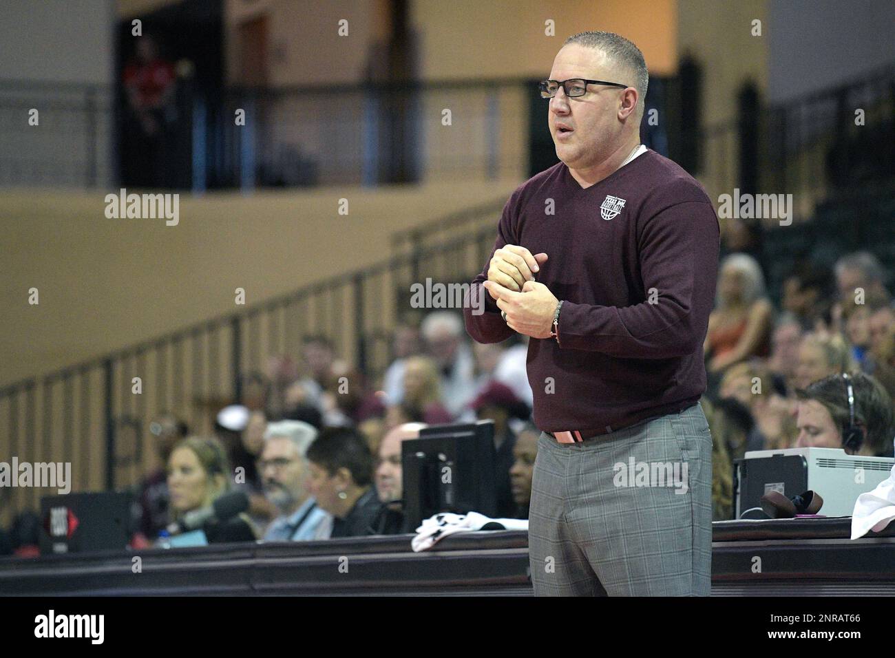 Texas A&M head coach Buzz Williams watches during the second half of an ...