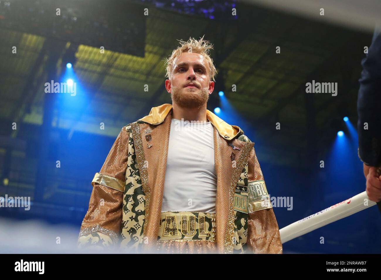 MIAMI, FL - JANUARY 30: Jake Paul of Los Angeles California enters the ...