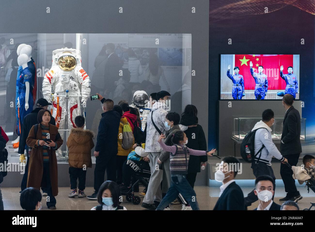 **CHINESE MAINLAND, HONG KONG, MACAU AND TAIWAN OUT** An exhibition on the achievements of China ...