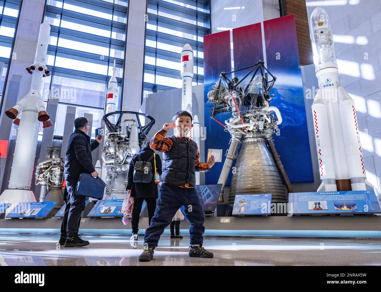 **CHINESE MAINLAND, HONG KONG, MACAU AND TAIWAN OUT** An exhibition on the achievements of China ...