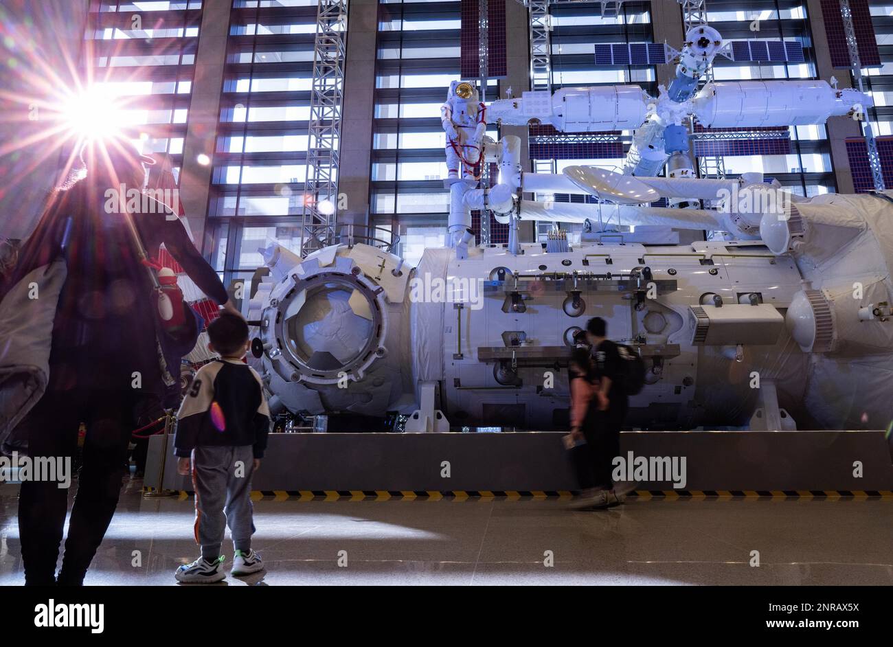 **CHINESE MAINLAND, HONG KONG, MACAU AND TAIWAN OUT** An exhibition on the achievements of China ...