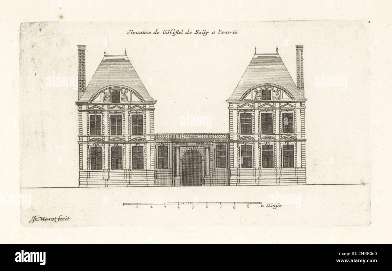 Elevation de lhotel de sully a lentree hi-res stock photography and ...