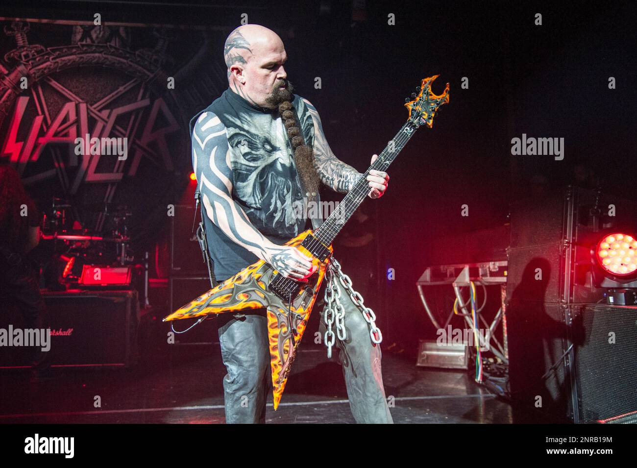 Kerry King of Slayer performs during the 2015 Motorhead MotorBoat ...