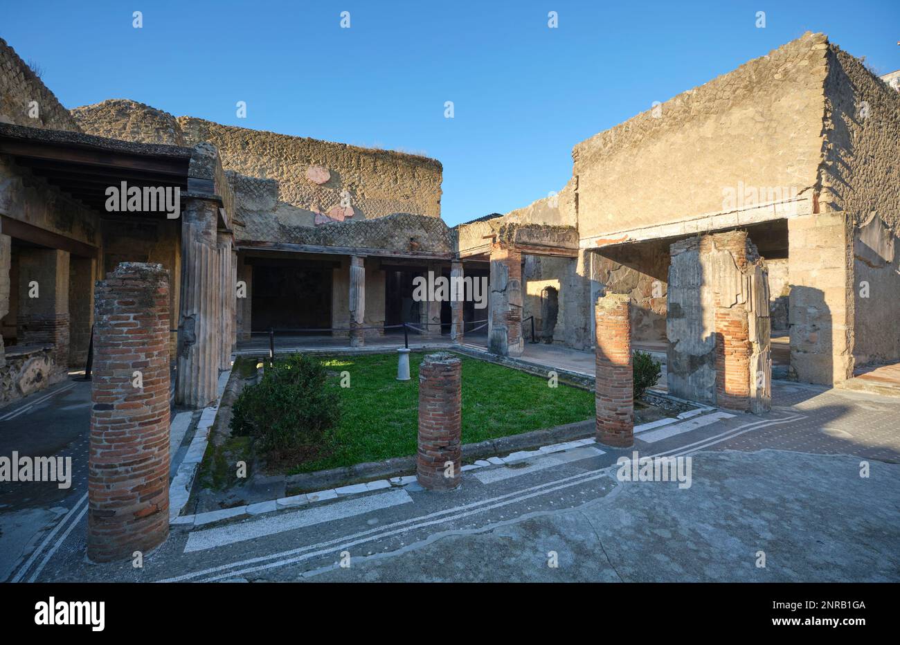 The small, outside, cute courtyard of Casa del Salone Nero. At the ...