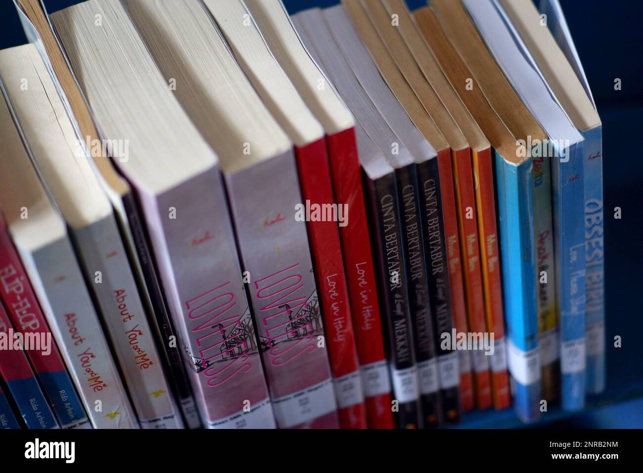 Close-up Of Learning Books, In The School Library, In Air Belo Village ...