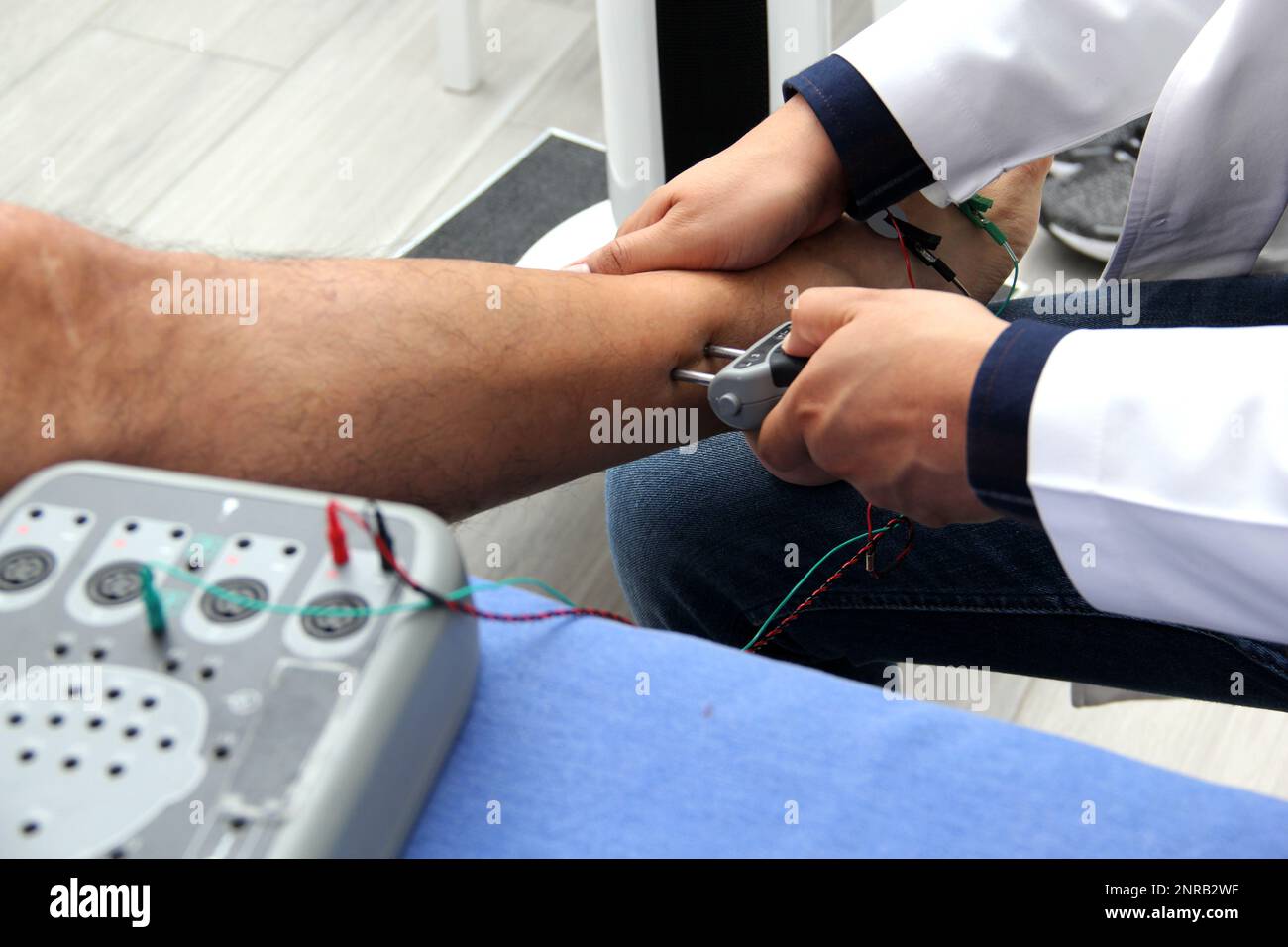 Electromyography EMG and Somatosensory Evoked Potential PEV of lower ...
