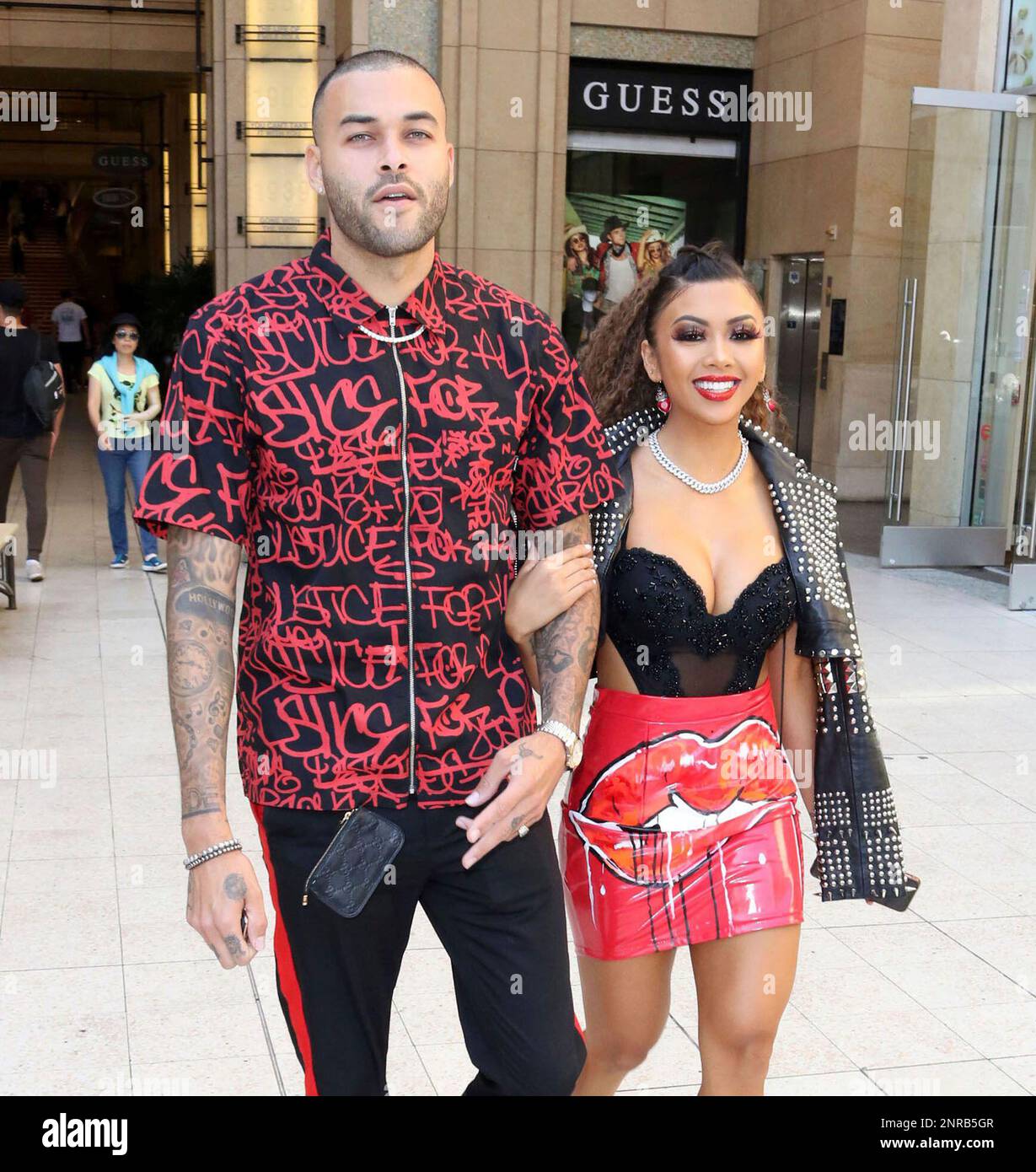 Photo by: zz/GOTPAP/STAR MAX/IPx 2019 6/26/19 Don Benjamin and Liane V ...