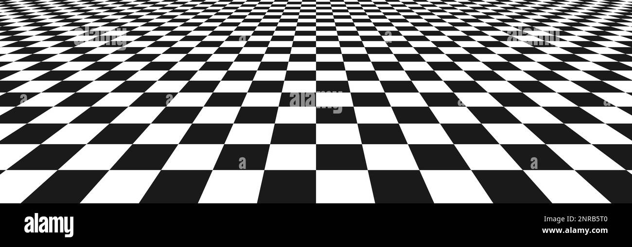 Chess perspective floor background. Black and white chessboard perspective floor texture ...