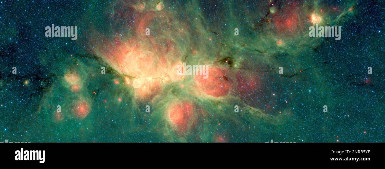 This image made available by NASA shows the Cat's Paw Nebula inside the ...