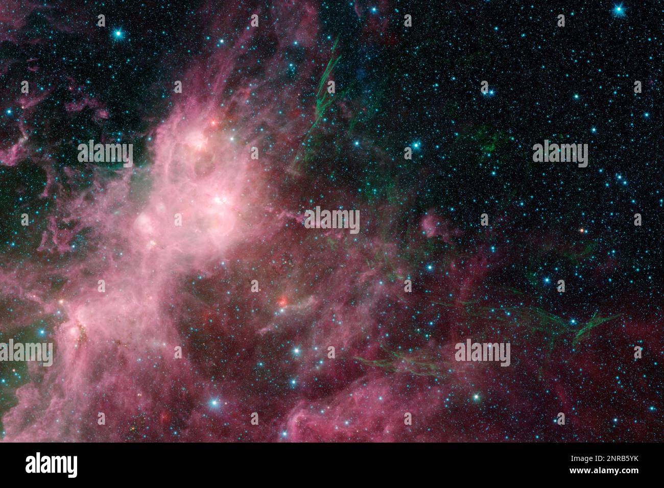 This image made available by NASA shows infrared data from the Spitzer ...