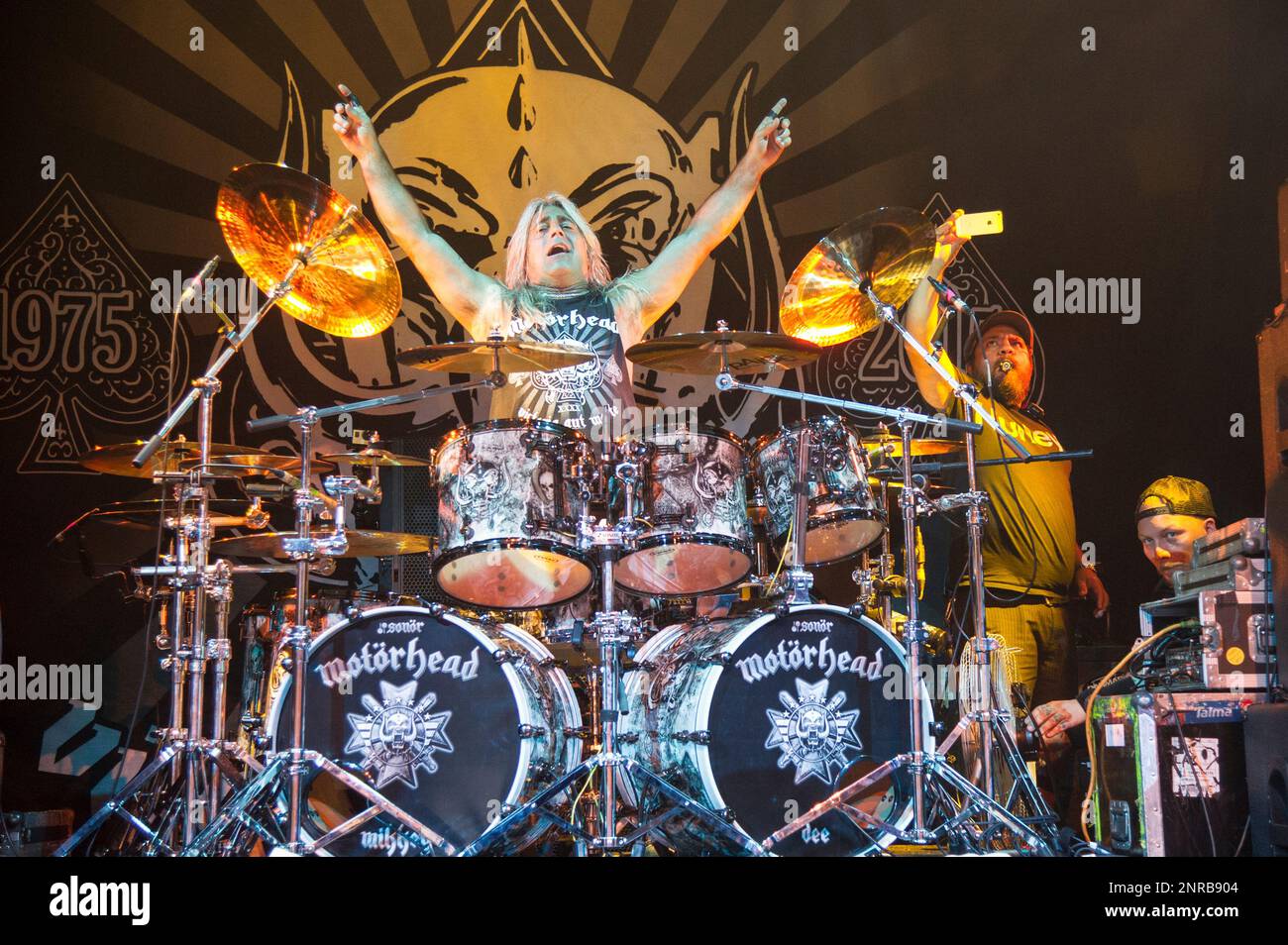 Mikkey Dee of Motorhead performs the 2015 Motorhead MotorBoat cruise ...