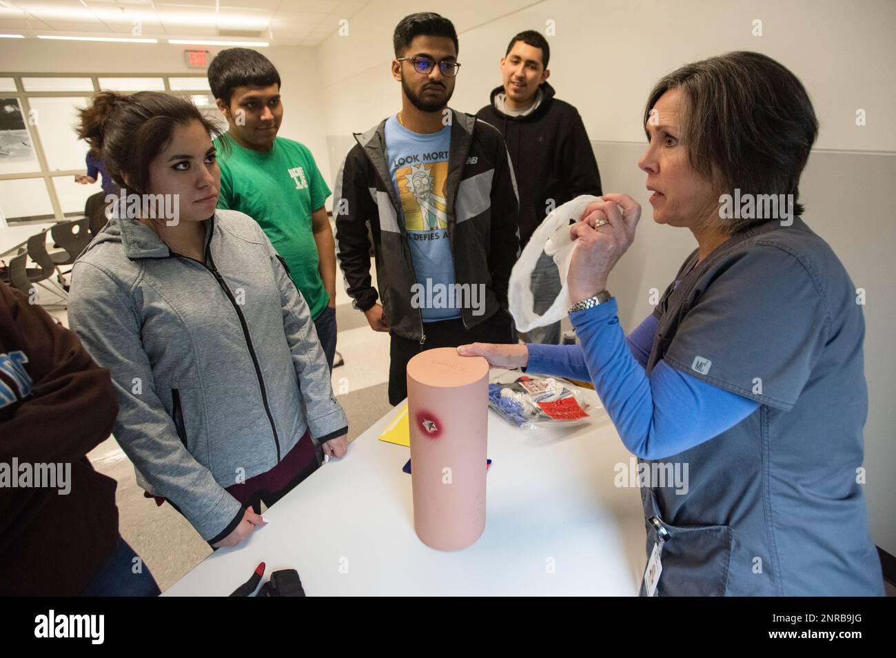 Tyler ISD CTC Registered Nurse Supervisor Katherine Means teaches Stop ...
