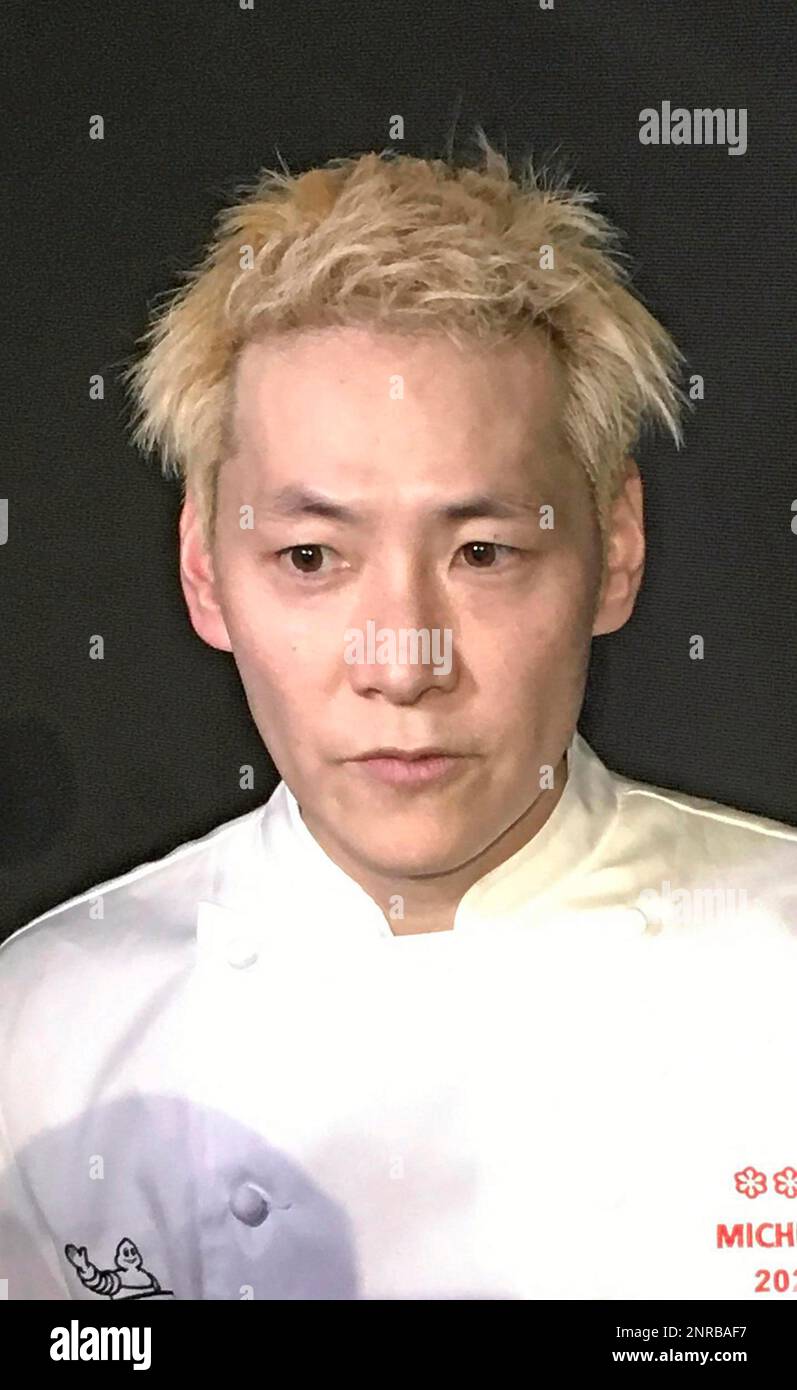 Kei Kobayashi, Chef of the restaurant Kei speaks after being awarded ...