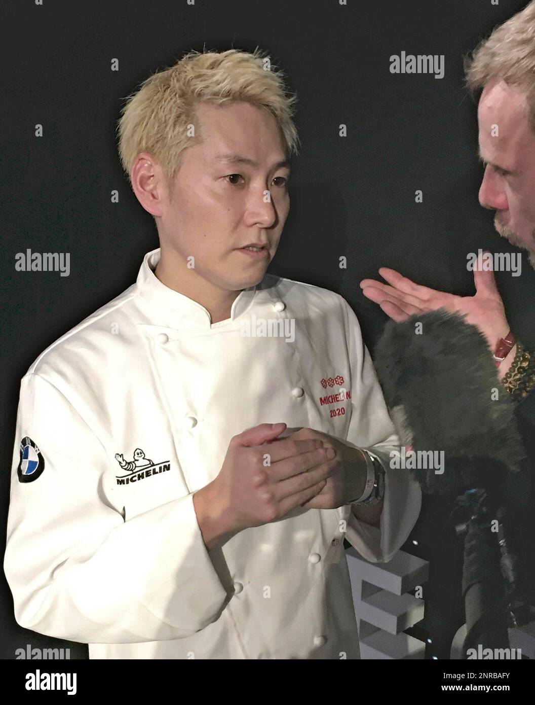 Kei Kobayashi, Chef of the restaurant Kei speaks after being awarded ...