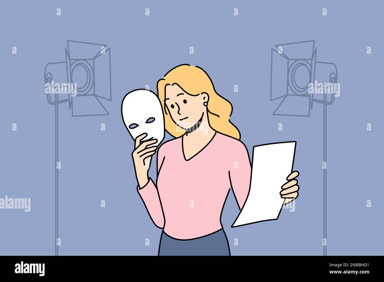 Actress acting Stock Vector Images - Alamy