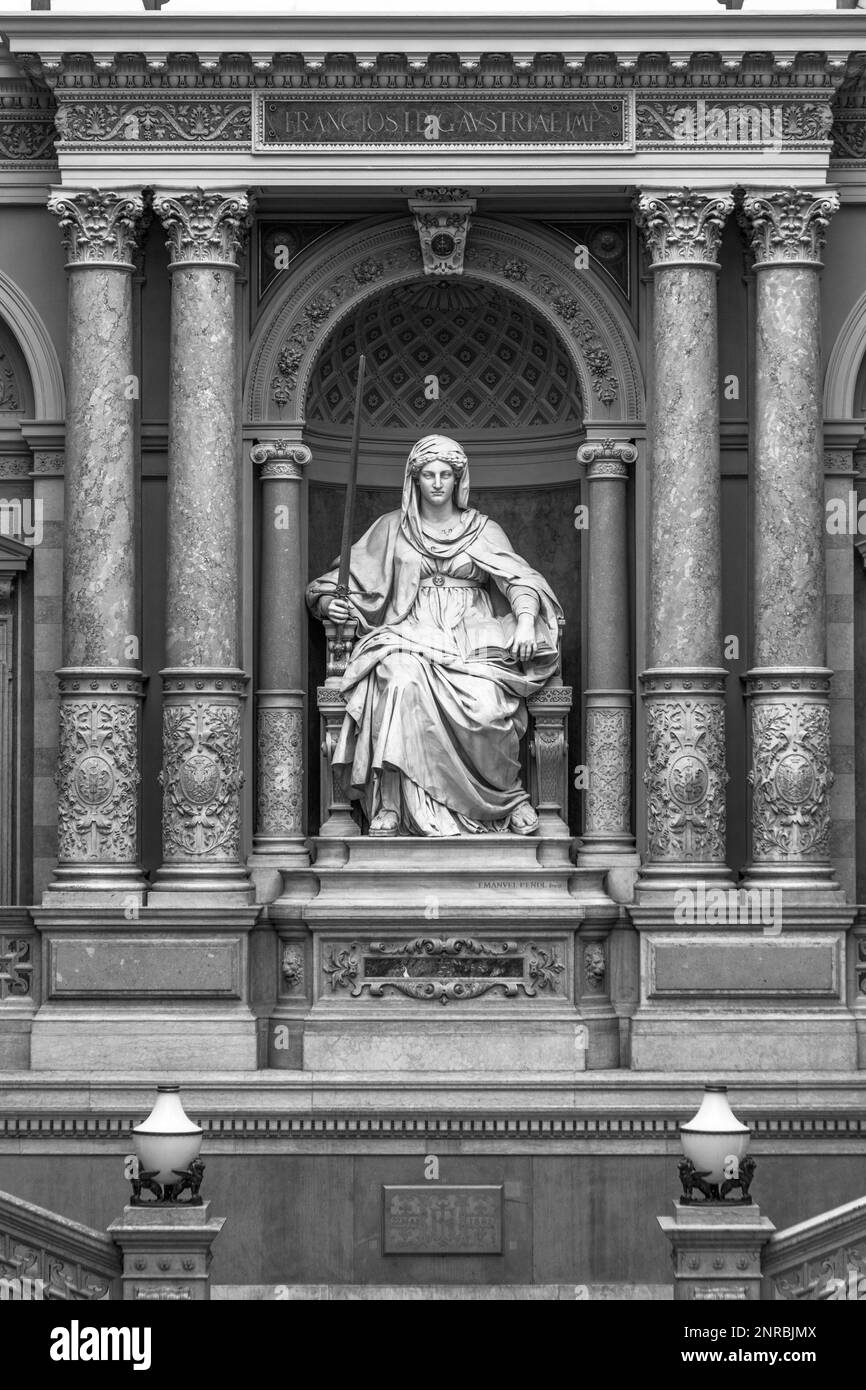 VIENNA, AUSTRIA - APR 27, 2015: neo renaissance building of the palace ...