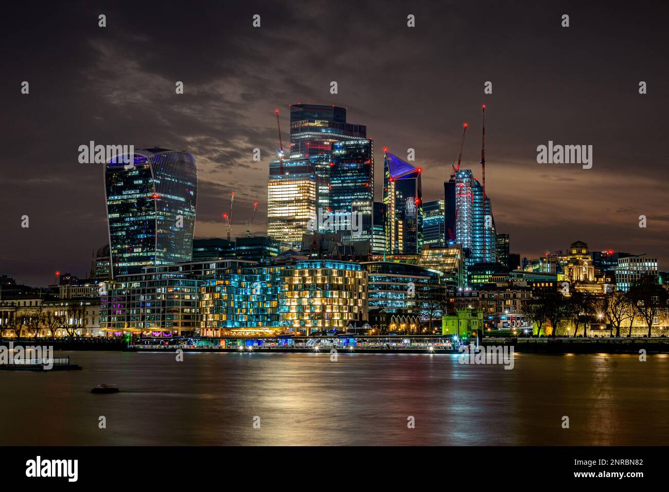 London, UK -February 12, 2023: London Skyline view of urban skyline of ...