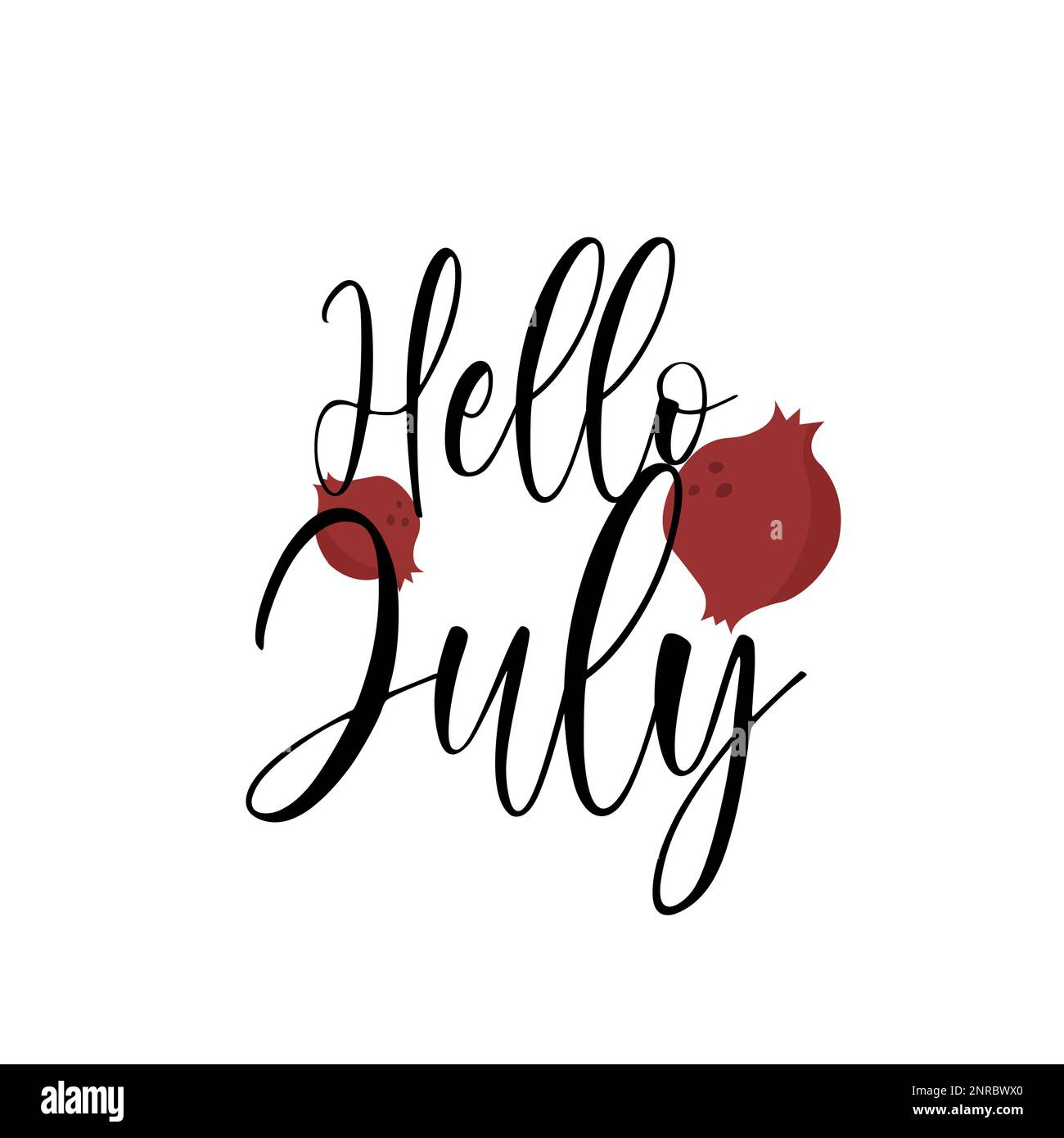 Hello july Stock Vector Images - Alamy