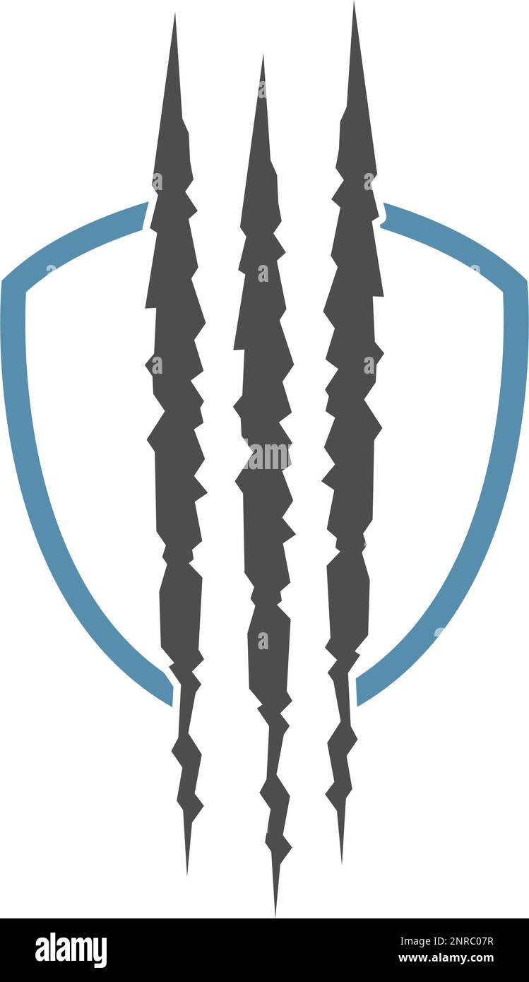 Claw mark icon vector vectors hi-res stock photography and images - Alamy